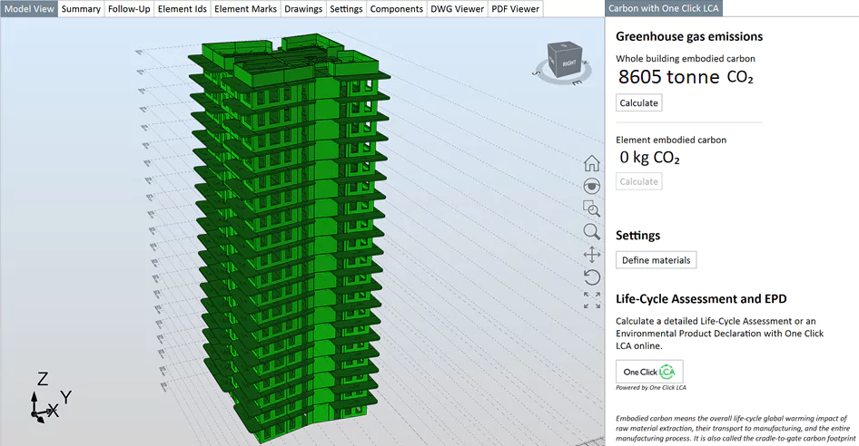 Integrating LCA into your design process with One Click LCA API